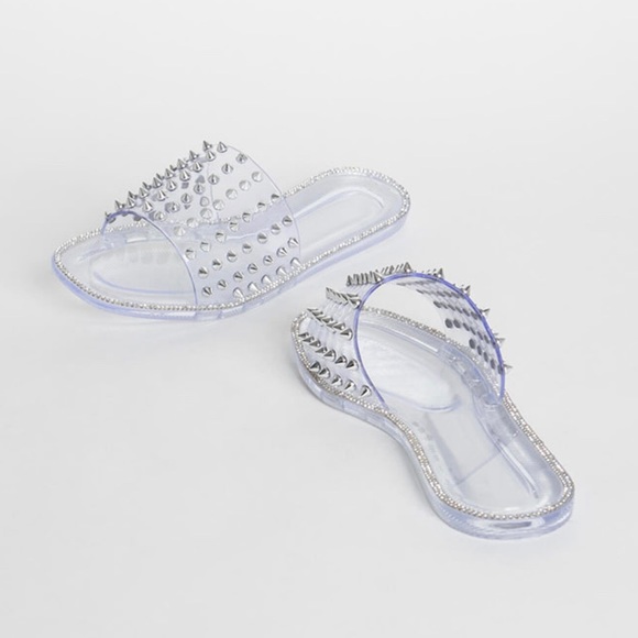 GoJane | Shoes | Spike And Diamond Jelly Sandals | Poshmark